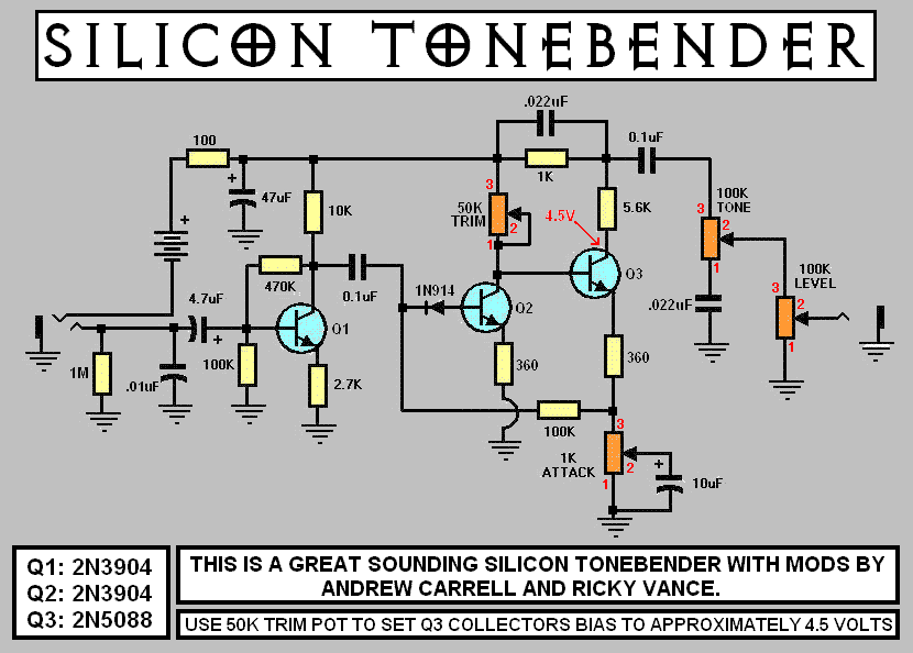 Tone Bender MK I - tone control/tone pot Tone Bender MK I - tone control/tone pot